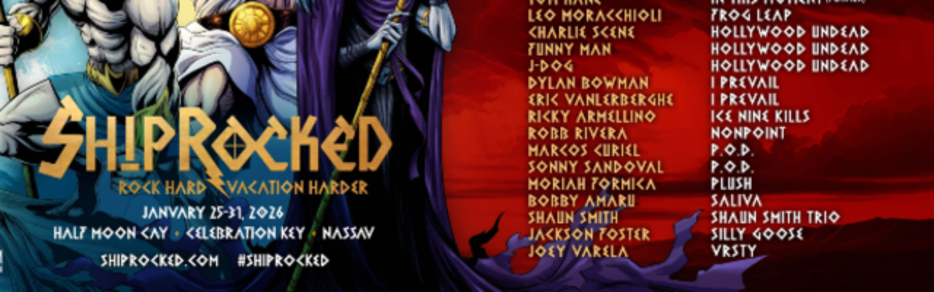 Charlie Scene, Funny Man, & J-Dog Announced as Stowaways for ShipRocked ...